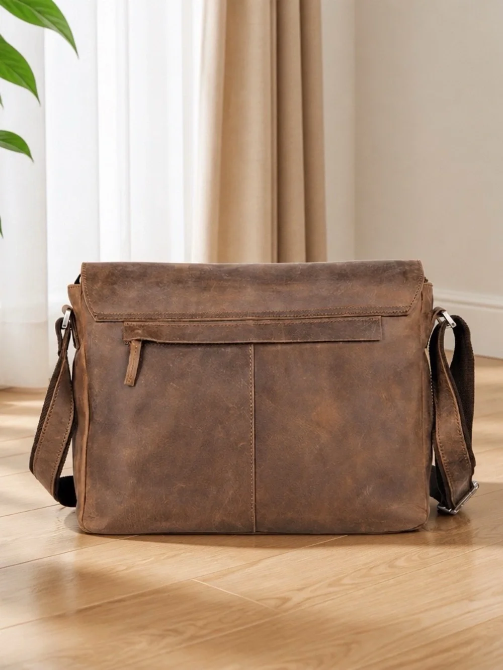 James Leather | Bags | Nwt 6 Crazy Horse Cow Leather Messenger Bag For ...